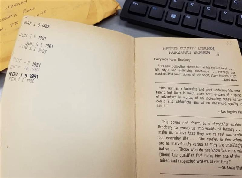 Lost & Found: Library books in weird places | Harris County Public Library